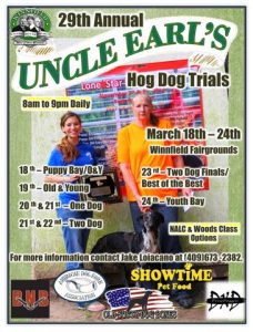 Uncle Earls Hog Dog Trials Info – Hogbaying.com